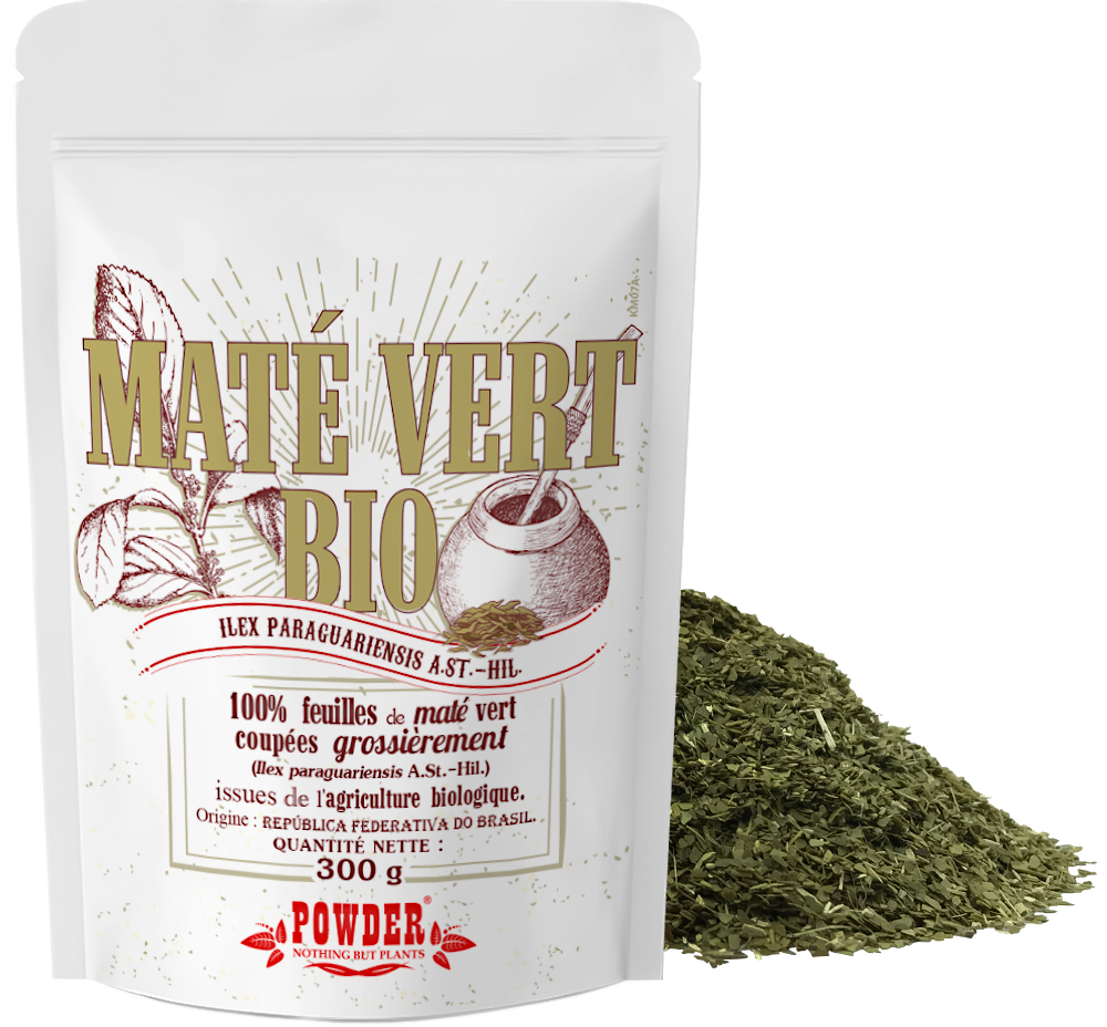 Acheter Feuilles de Maté vert Bio | 300g | Powder